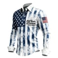 Bainana Mens Shirts 250 Anniversary USA Shirt Long Sleeve Button Down ...