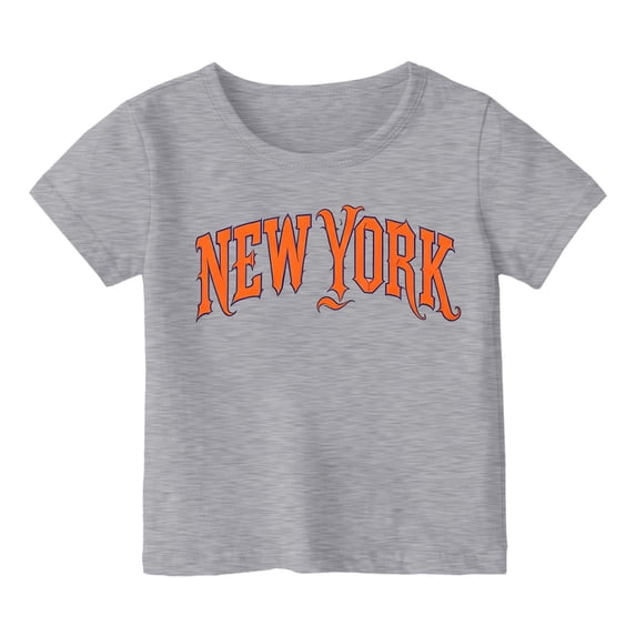 Bainana New York T Shirts For Boys Kids Short Sleeve Crew Neck Tops ...