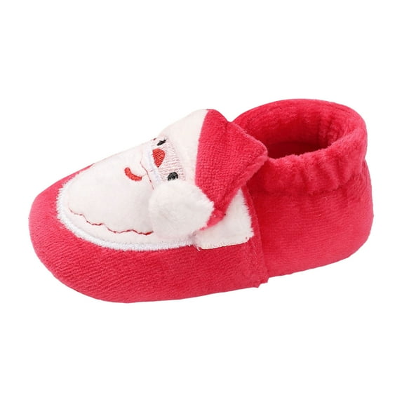 Bainana Newborn Baby Christmas Booties Cartoon Print Soft Sole Easy On ...