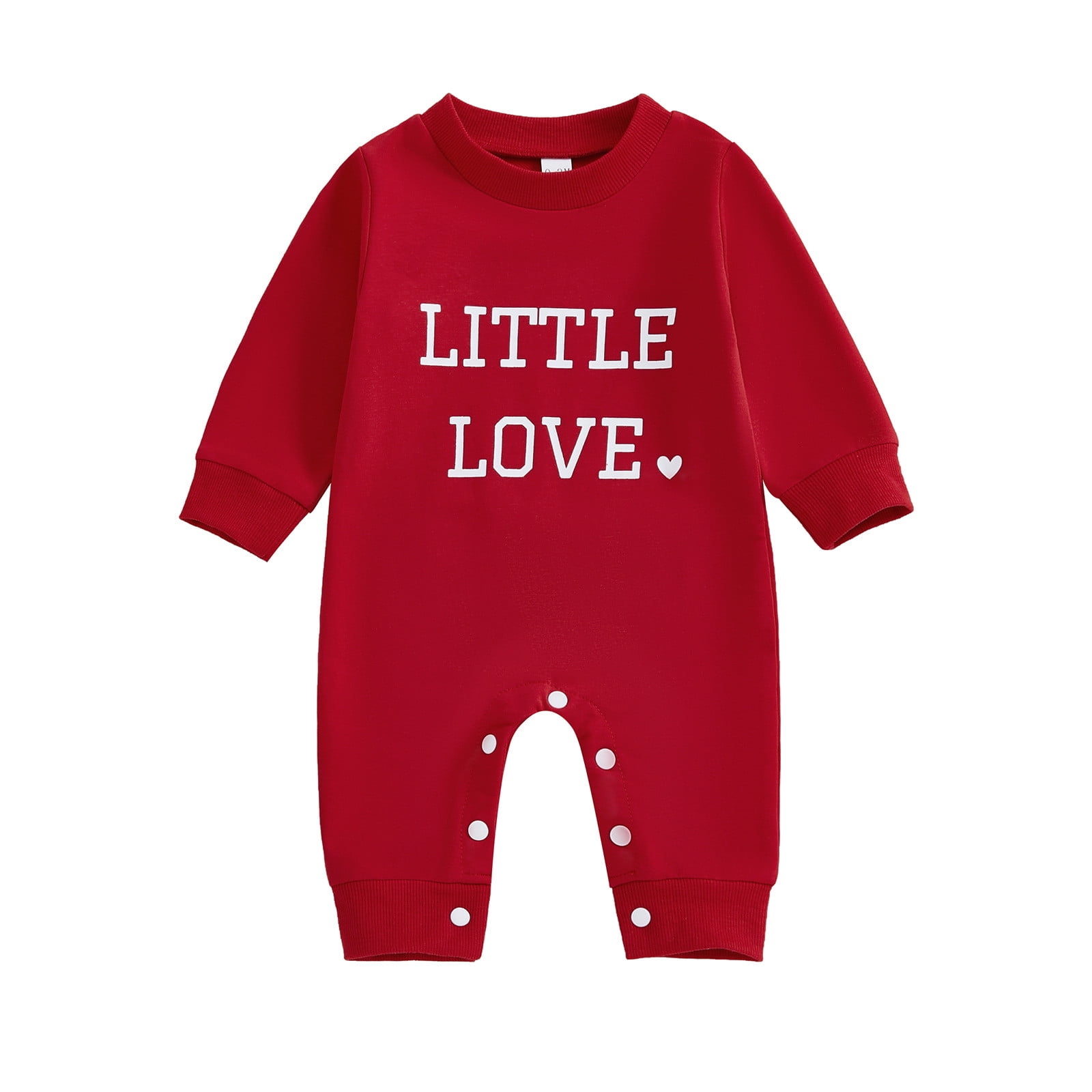Bainana Newborn Boys Girls Romper Letter Print Long Sleeve Crew Neck ...