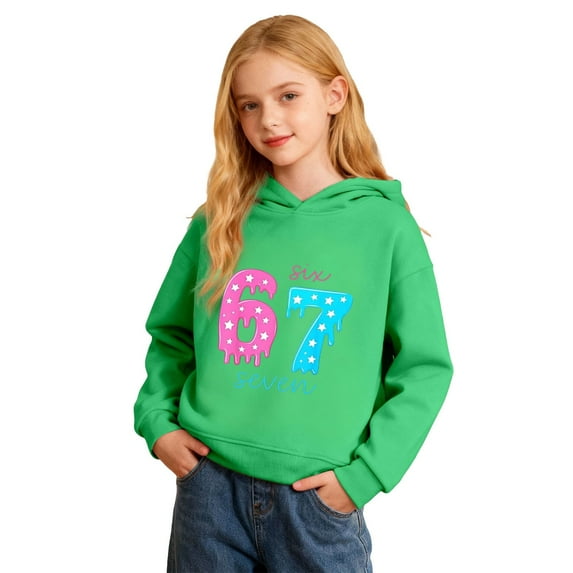 Bainana Pullover Stylish 67 Hoodie For Boys Girls Long Sleeve Hooded ...