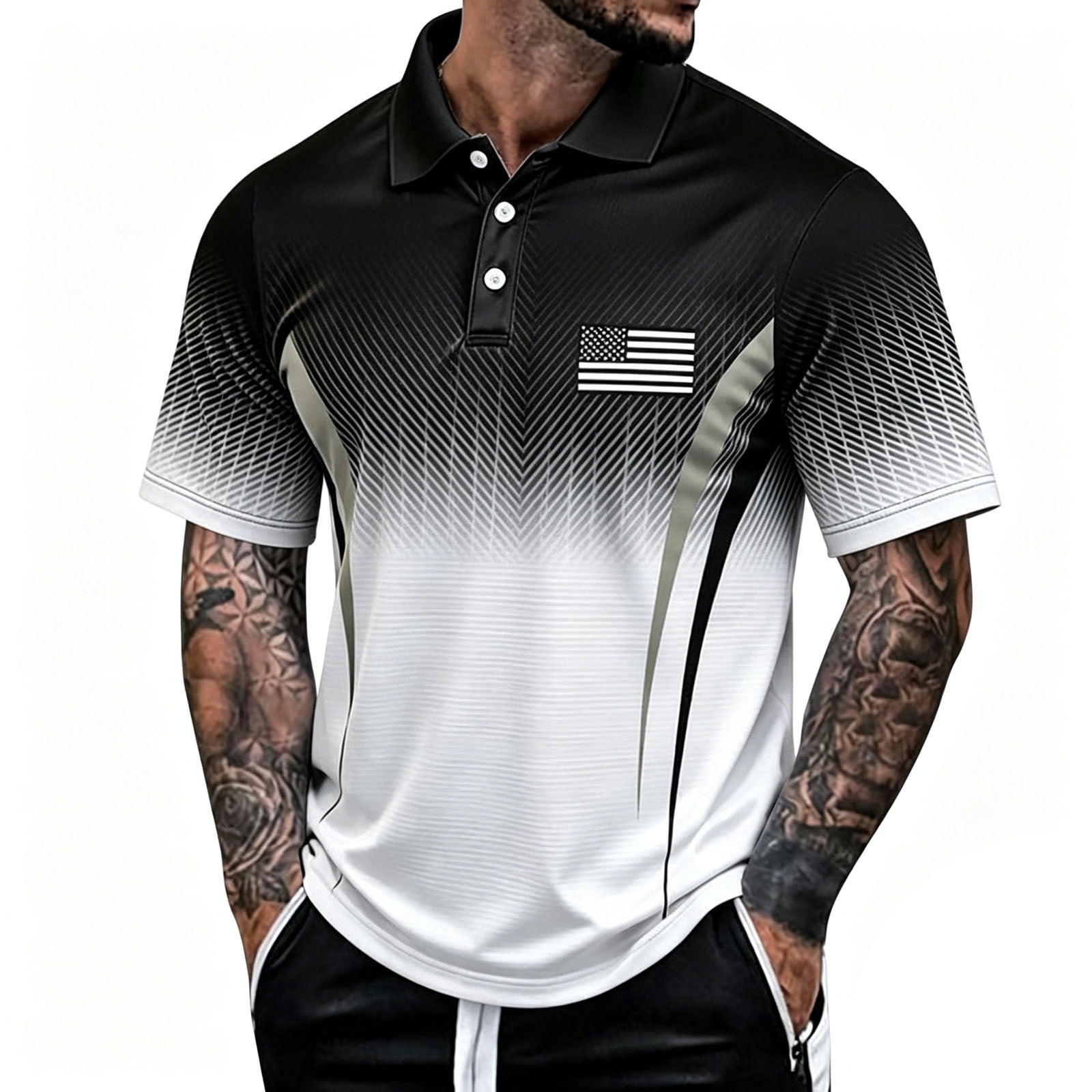 Bainana Shirts For Men USA Anniversary 250 Years Shirt Short Sleeve ...