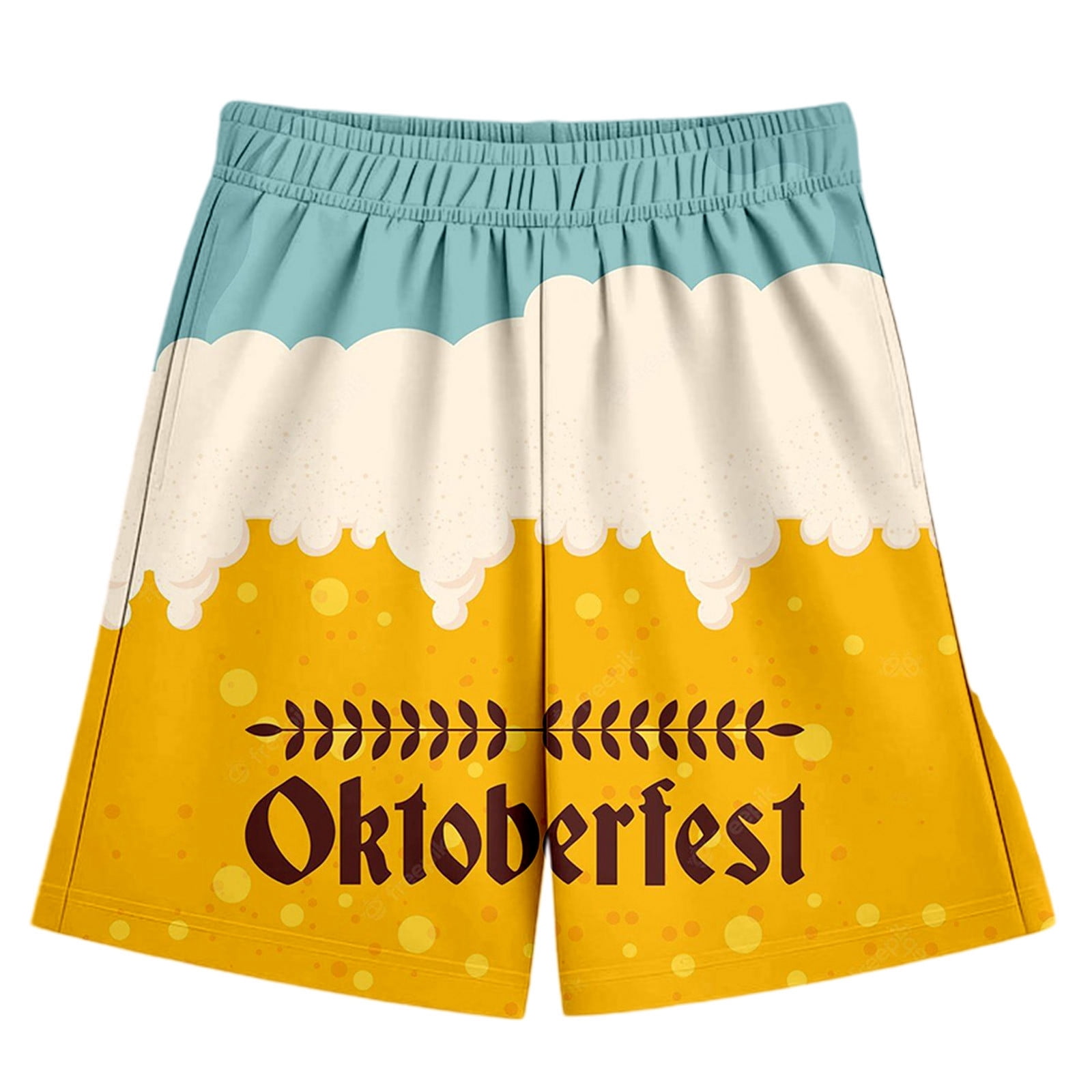 Bainana Shorts For Boys Child Cartoon Print Elastic Waist Straight Leg ...