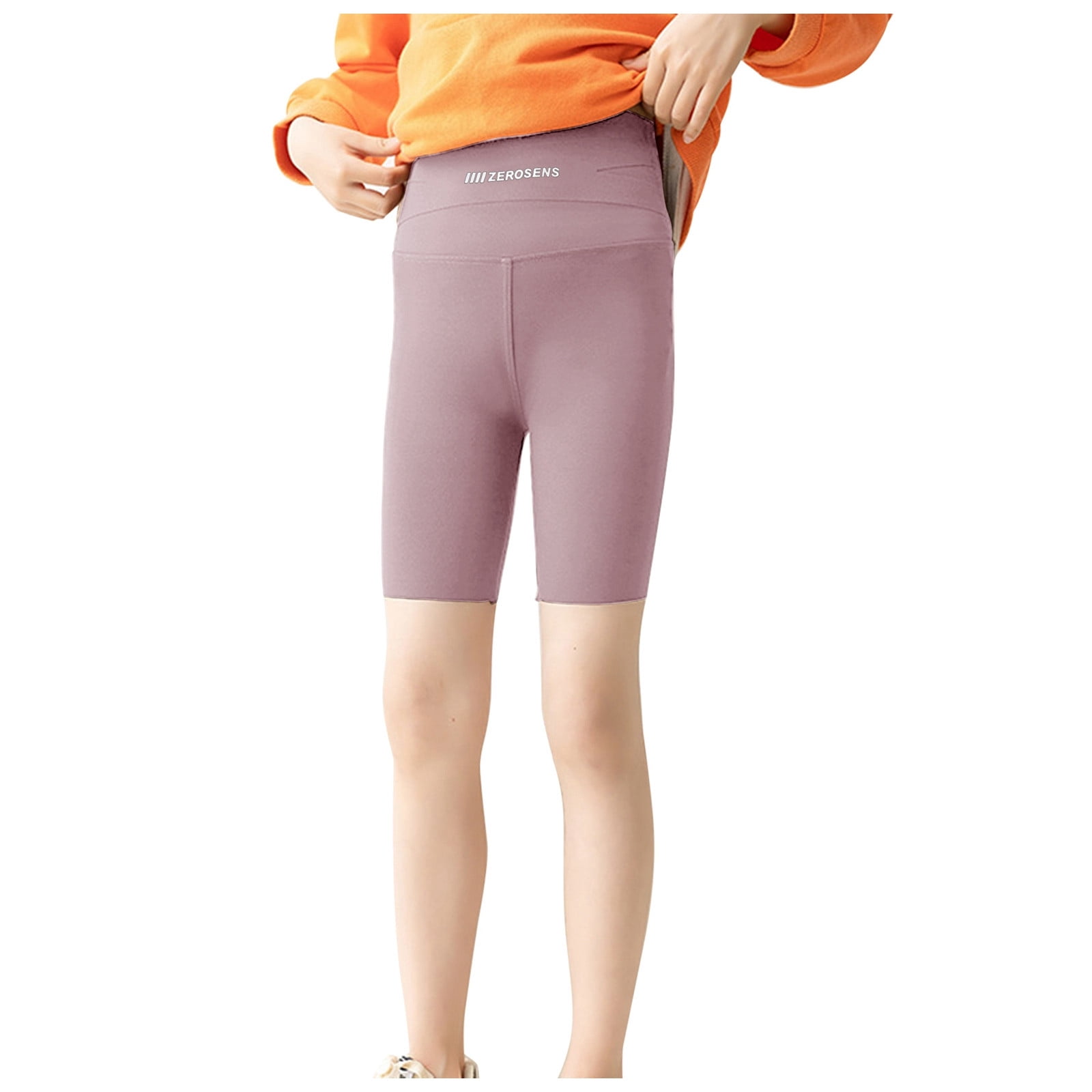 Bainana Shorts For Kids Solid Color Elastic Waist Slim Leg Shorty ...