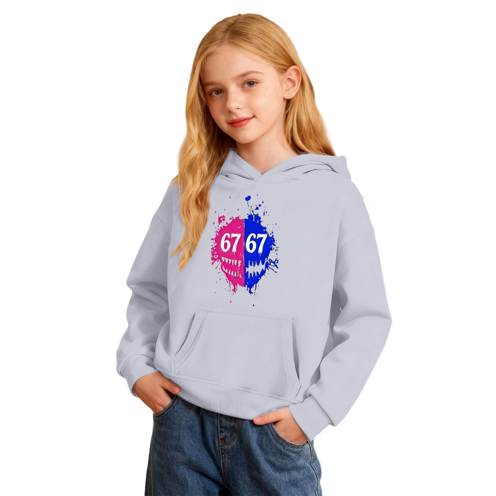 Bainana Spring Fall Hoodie For Girls Boys Child 41 Print Long Sleeve ...
