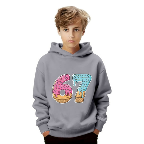 Bainana Spring Fall Hoodie For Girls Boys Child 41 Print Long Sleeve ...