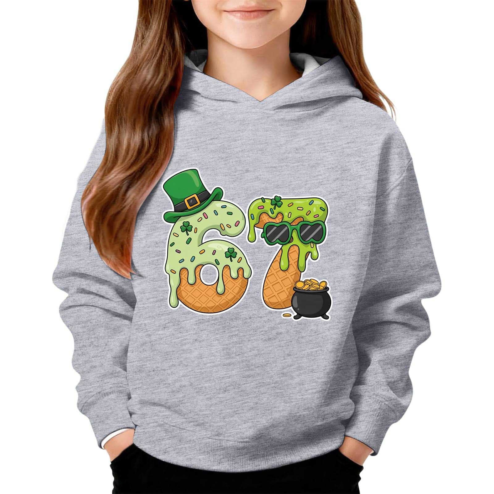 Bainana St. Patrick'S Day Hoodie For Boys Girls Childern 67 Print Long Sleeve Hooded Tops ...
