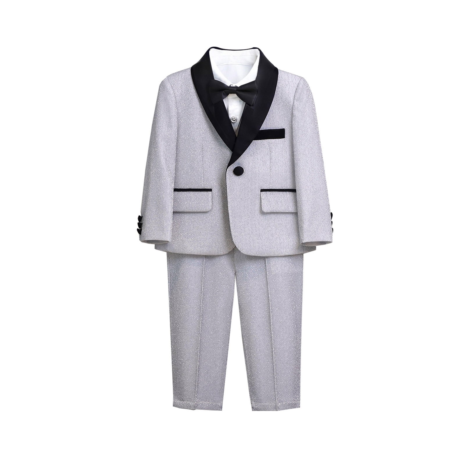 Bainana Suit Outfits Set For Boys Sparkling Jacket Solid Shirts Rlastic ...