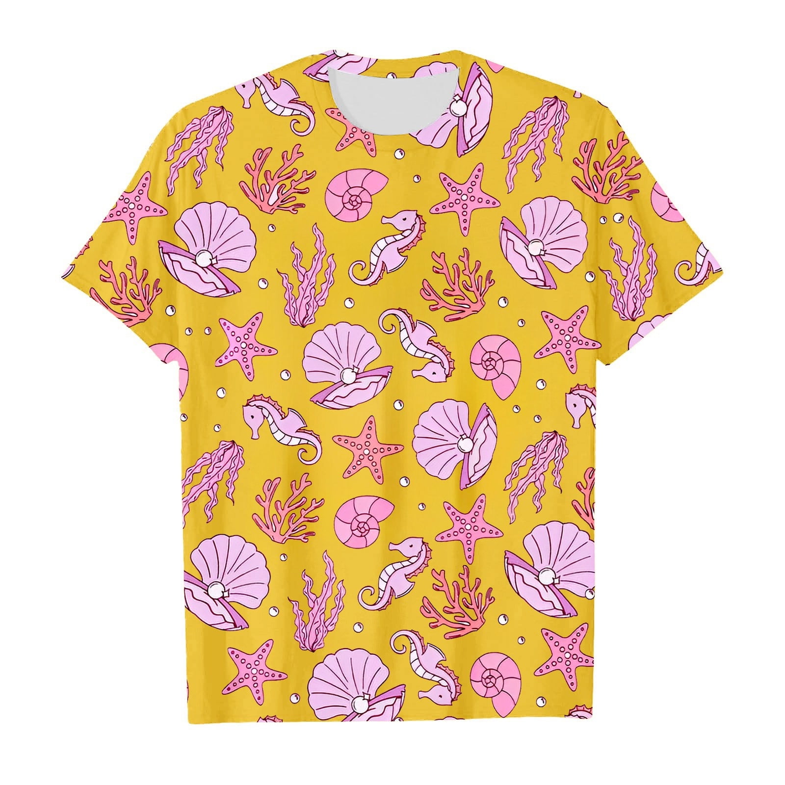 Bainana Summer Girls T Shirt Toddler Cartoon Print Short Sleeve Crew ...