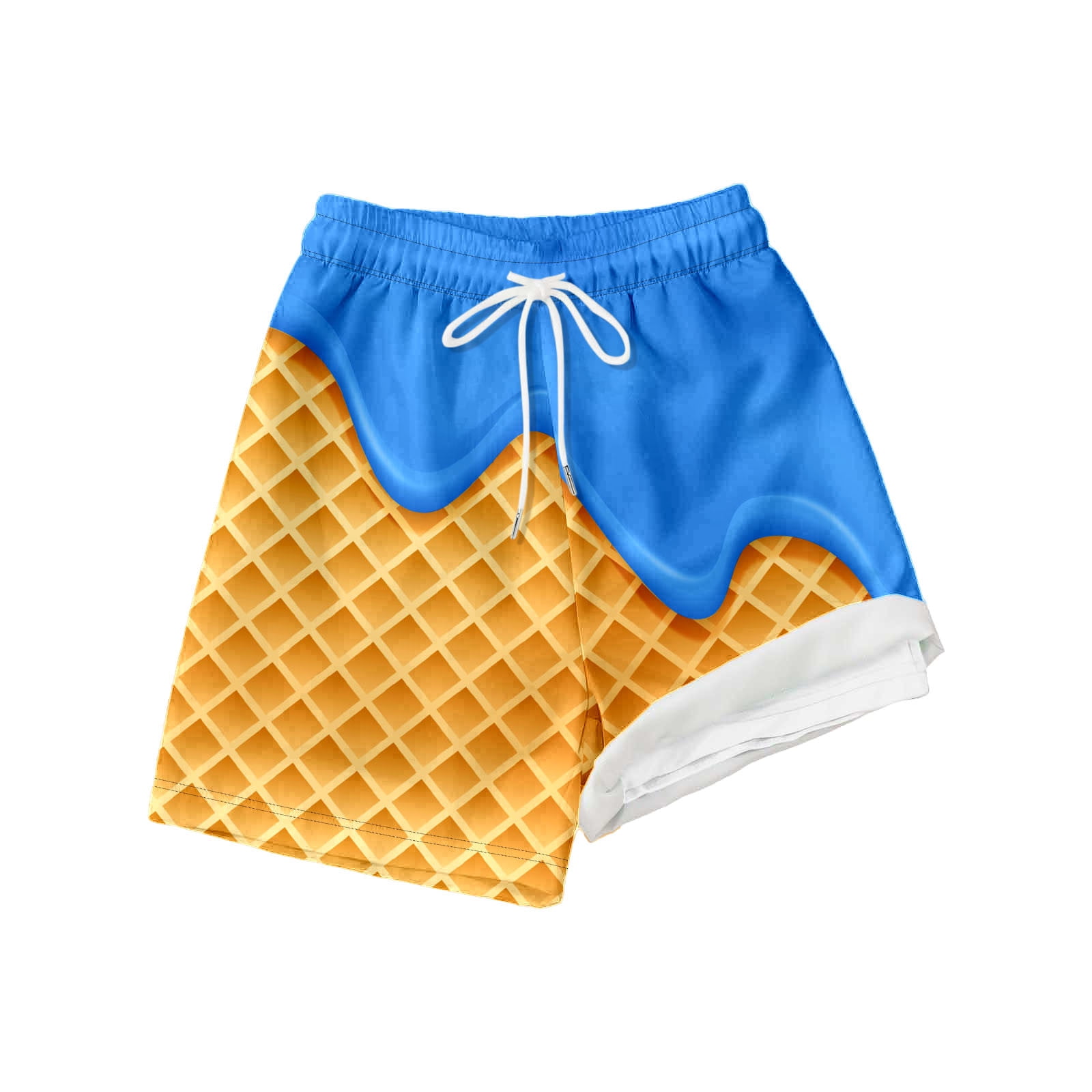 Bainana Summer Shorts For Little Boys Ice Cream Print Elastic Waist ...