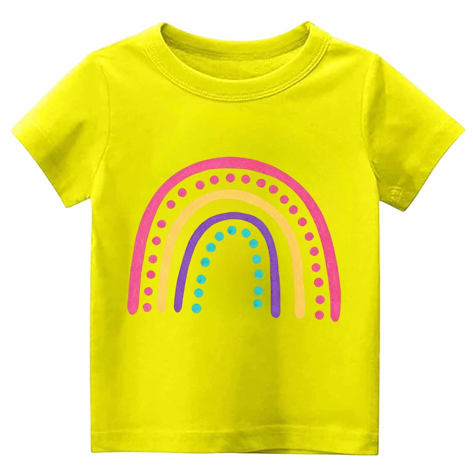 Bainana Summer T Shirts For Girls Cartoon Pint Short Sleeve Graphic ...