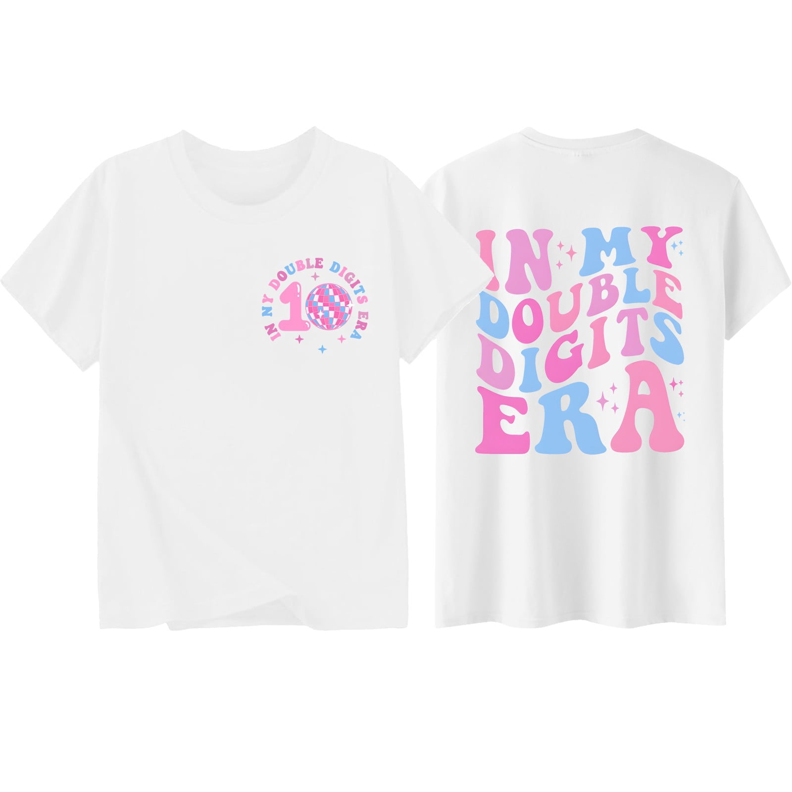 Bainana Summer T Shirts For Girls Letter Print Short Sleeve Graphic ...