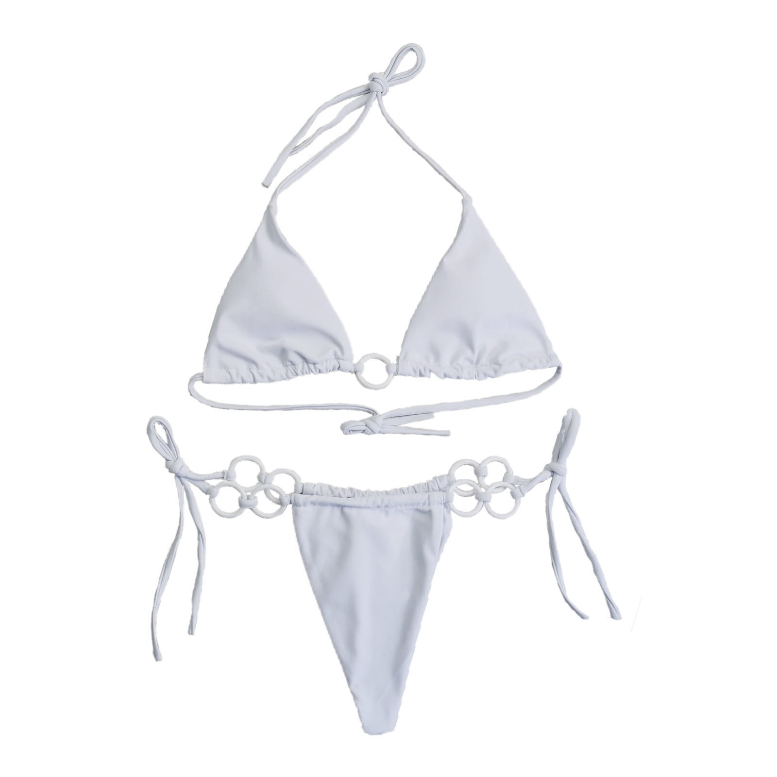 Bainana Swimwear For Women Sexy Mini Bikini Two Piece With Solid Color ...