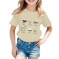 Bainana T Shirts For Girls Cartoon Pint Short Sleeve Graphic Tees ...