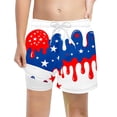 Bainana Toddler Boy Patriotic Swim Trunks Ice Cream Print Elastic Waist ...