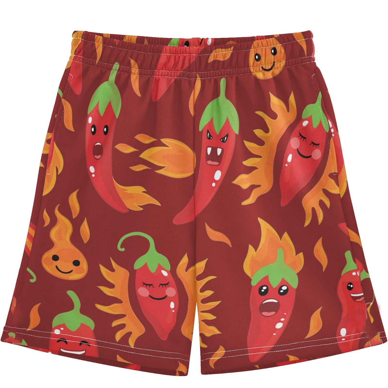 Bainana Toddler Boys Casual Shorts Cartoon Print Elastic Waist Straight ...