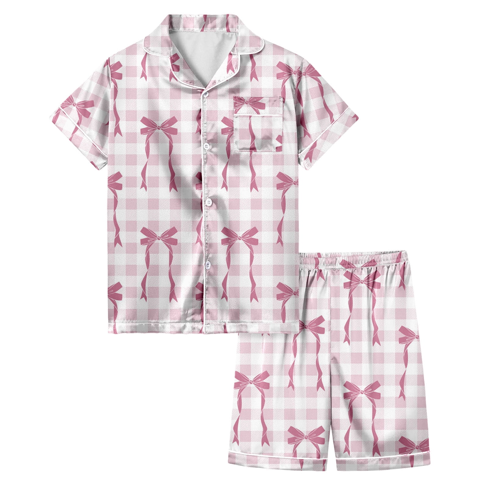 Bainana Toddler Girls 2 Pieces Sleep Outfit Set Cartoon Print Short ...