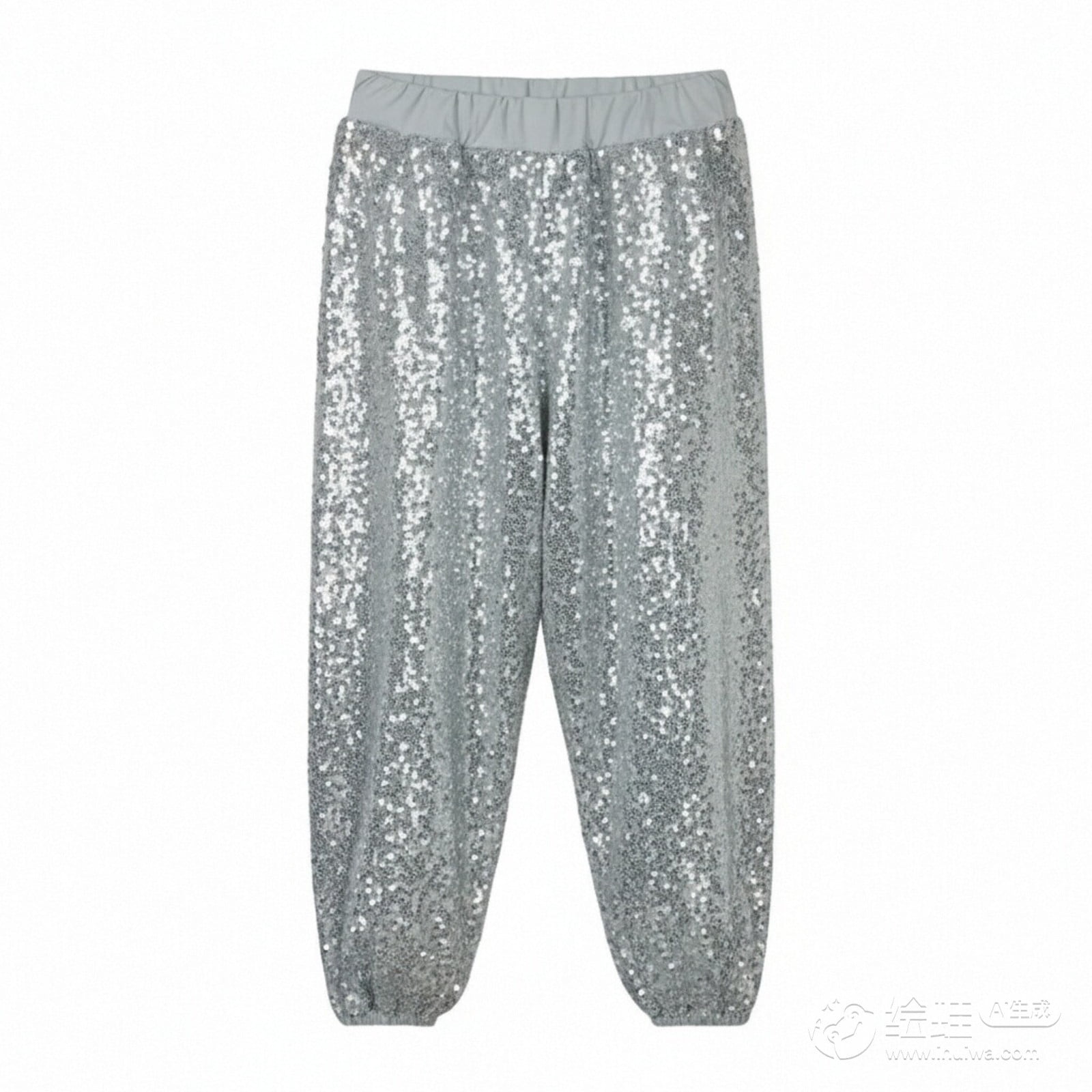 Bainana Toddler Girls Sparkling Pants Sequin Print Elastic Waistband ...