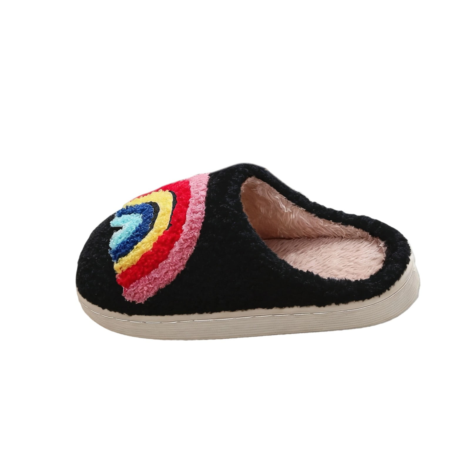 Bainana Toddler Slipper Rainbow Print Anti Slip Easy On Shoes ...