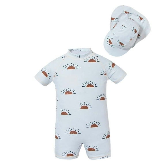 Bainana Toddler Swimwear Set With Hat For Boys Cartoon Print Short ...