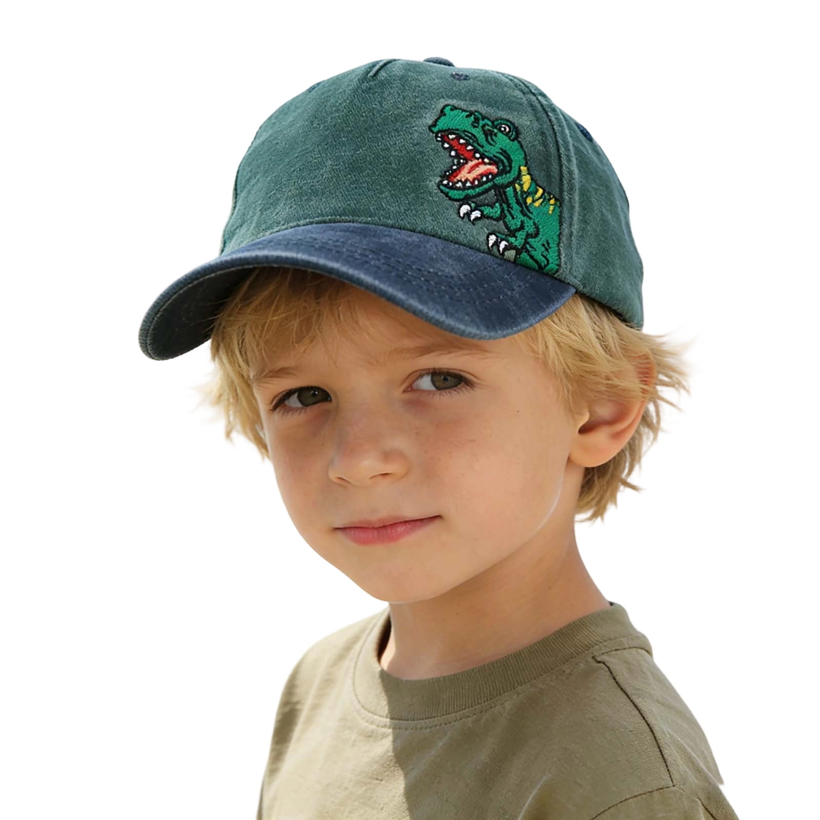 Bainana Washed Baseball Cap For Kids Cartoon Adjustable Toddler Sun Hat ...