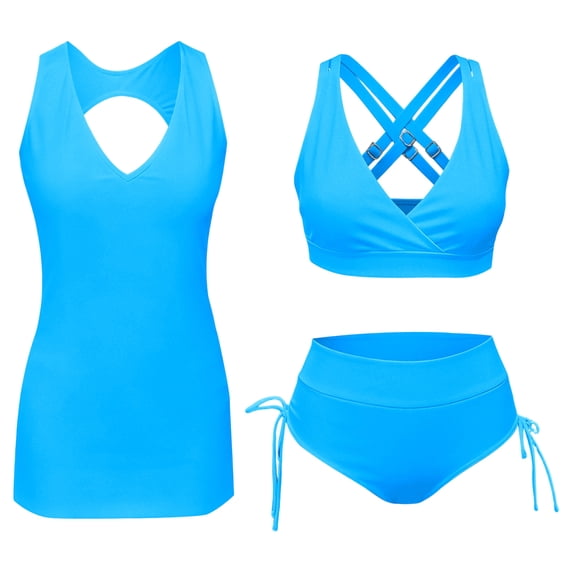 Bainana Women'S Swimwear Classic Solid Color Two Piece Bikini Set ...