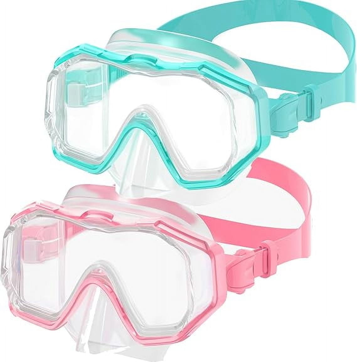 Bairuifu Kids Swim Goggles for Kids 4-16 Anti-Shattered Lens Anti-Fog ...