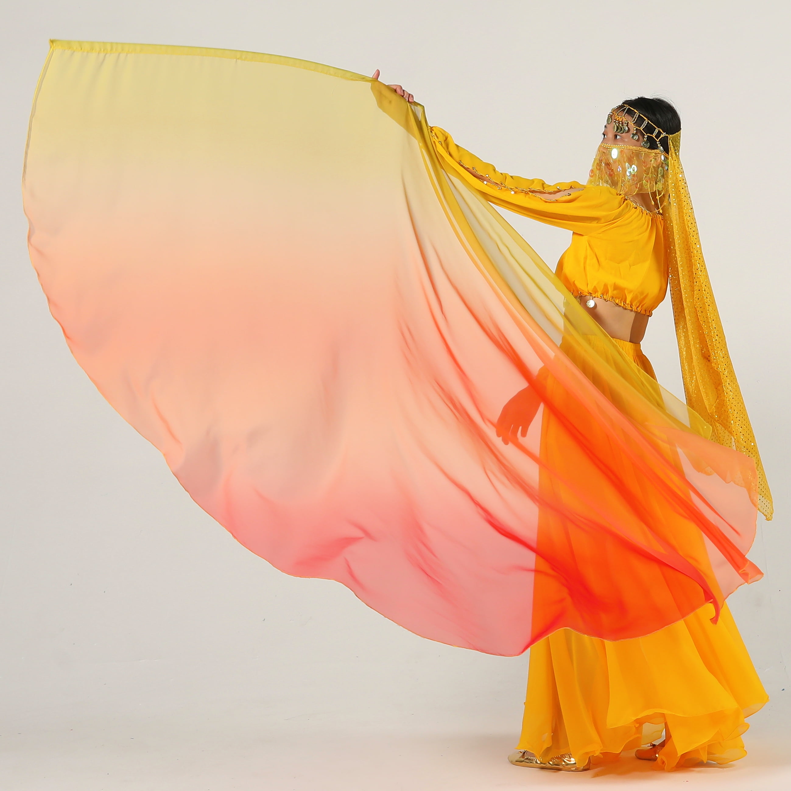 Baisdan 75" Worship Flags for Dance Church, Silk-Like Chiffon Praise ...