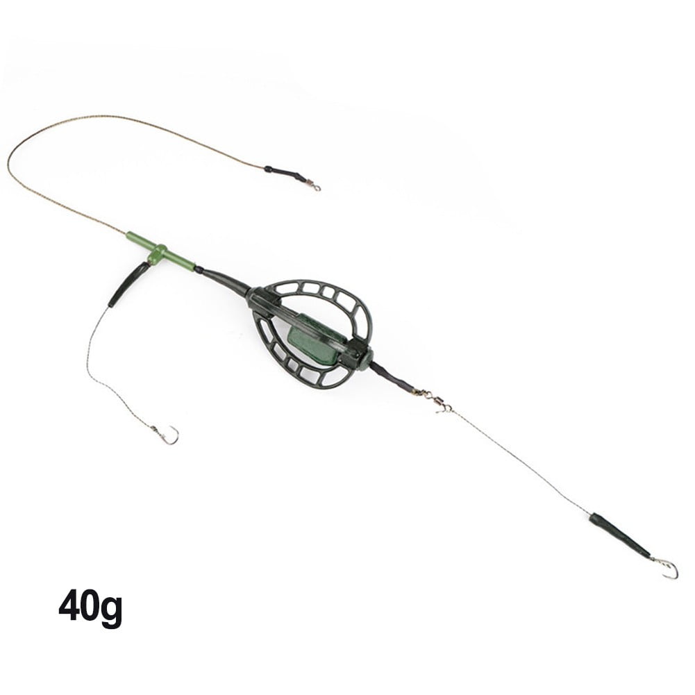 Bait Carp Fishing Feeder Fishing Baits Cages Hook Rig Set Feeder Tackle ...