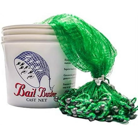 Bait Cast Net: 3/8" Sq. Mesh, 7 ft Radius - Walmart.com