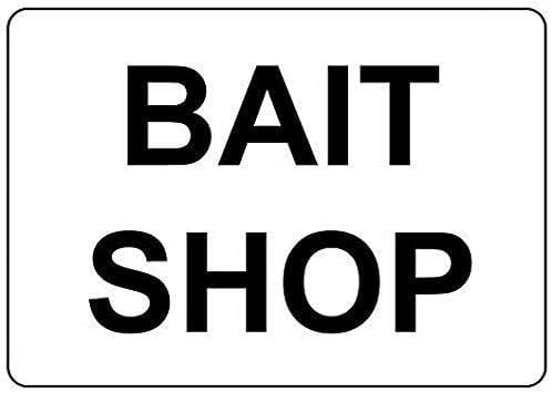 Bait Shop Wall Decor Metal Warning Sign 8X12 Inches - Walmart.com