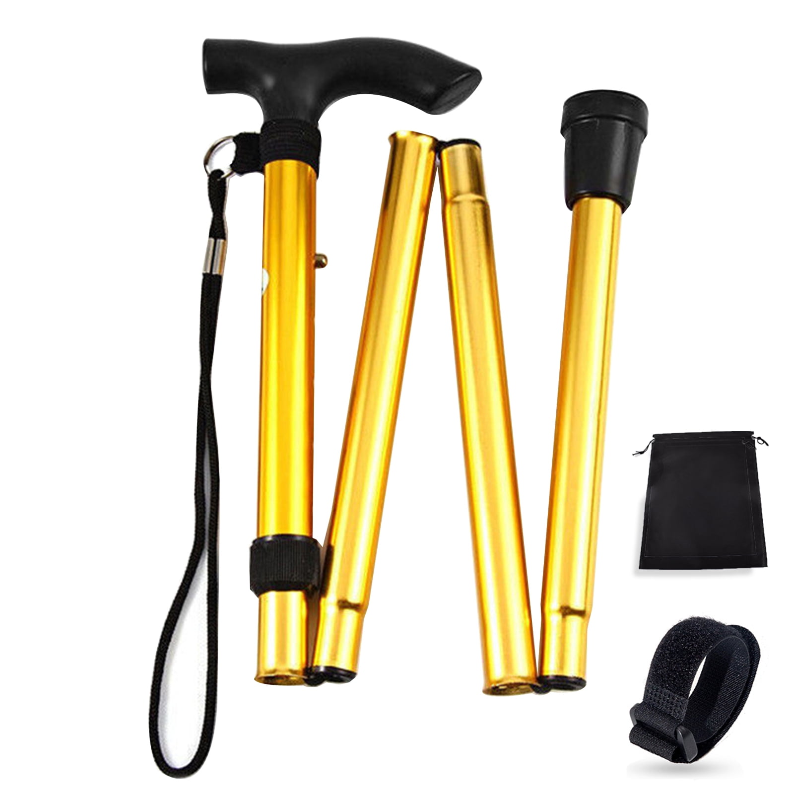 Baitaihem Foldable Walking Cane Stay Steady and Stylish Collapsible ...