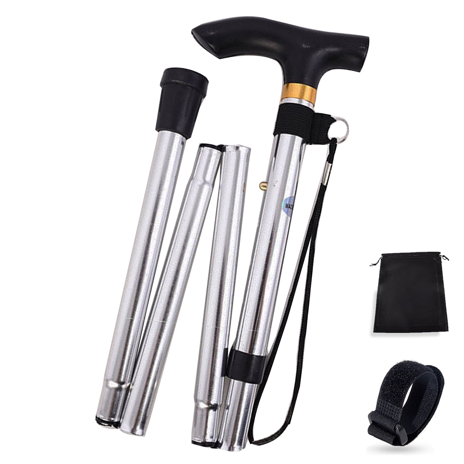 Baitaihem Foldable Walking Cane Stay Steady and Stylish Collapsible ...
