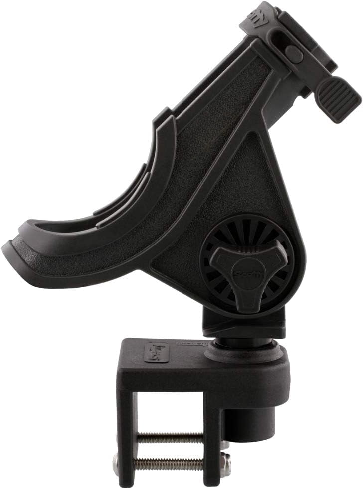 Baitcaster/Spinning Rod Holder w/ #243 Square Rail Mount , Black ...