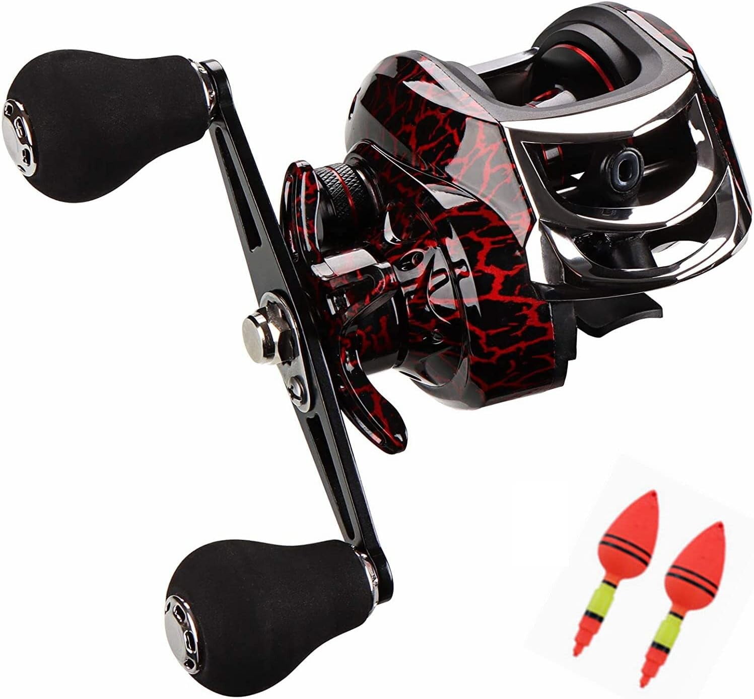 Baitcasting Fire Fishing Reel, 7.65oz Compact Design Fishing Reel,8 ...