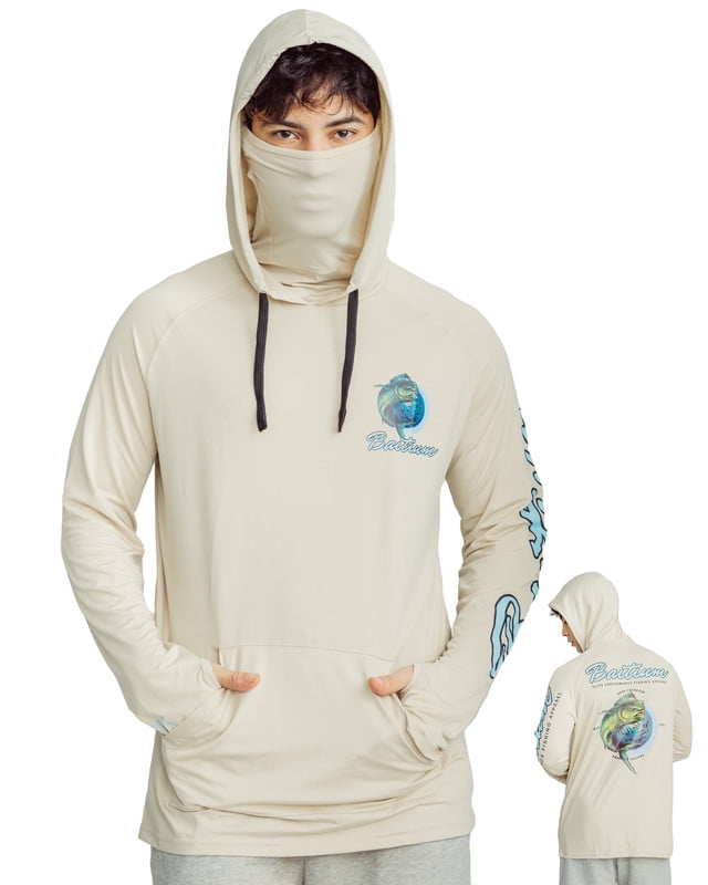 Baitium Fishing Shirt For Men Outdoor Hooded Long Sleeve Sun Shirt ...