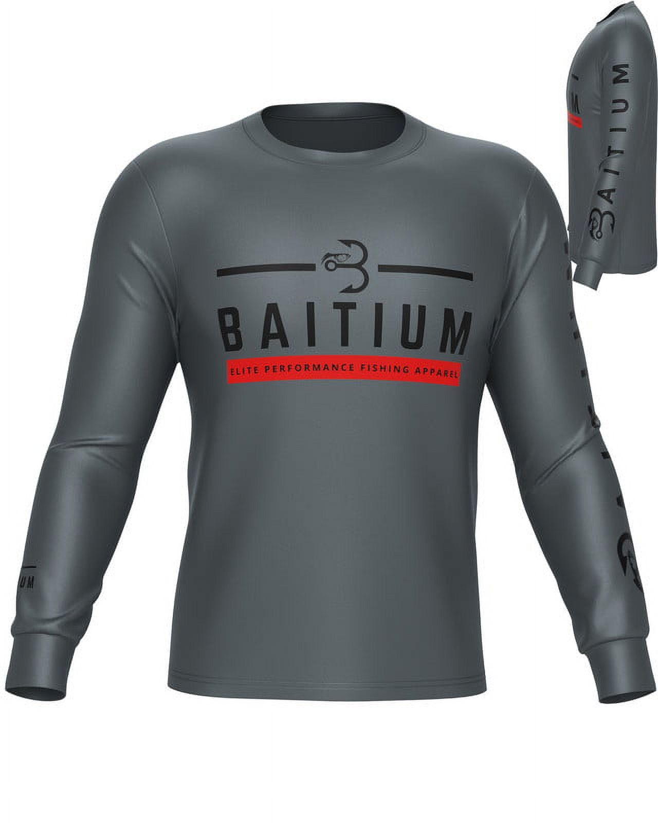 Baitium Fishing Shirt for Men Outdoor Long Sleeve Fishing Shirt Hiking ...