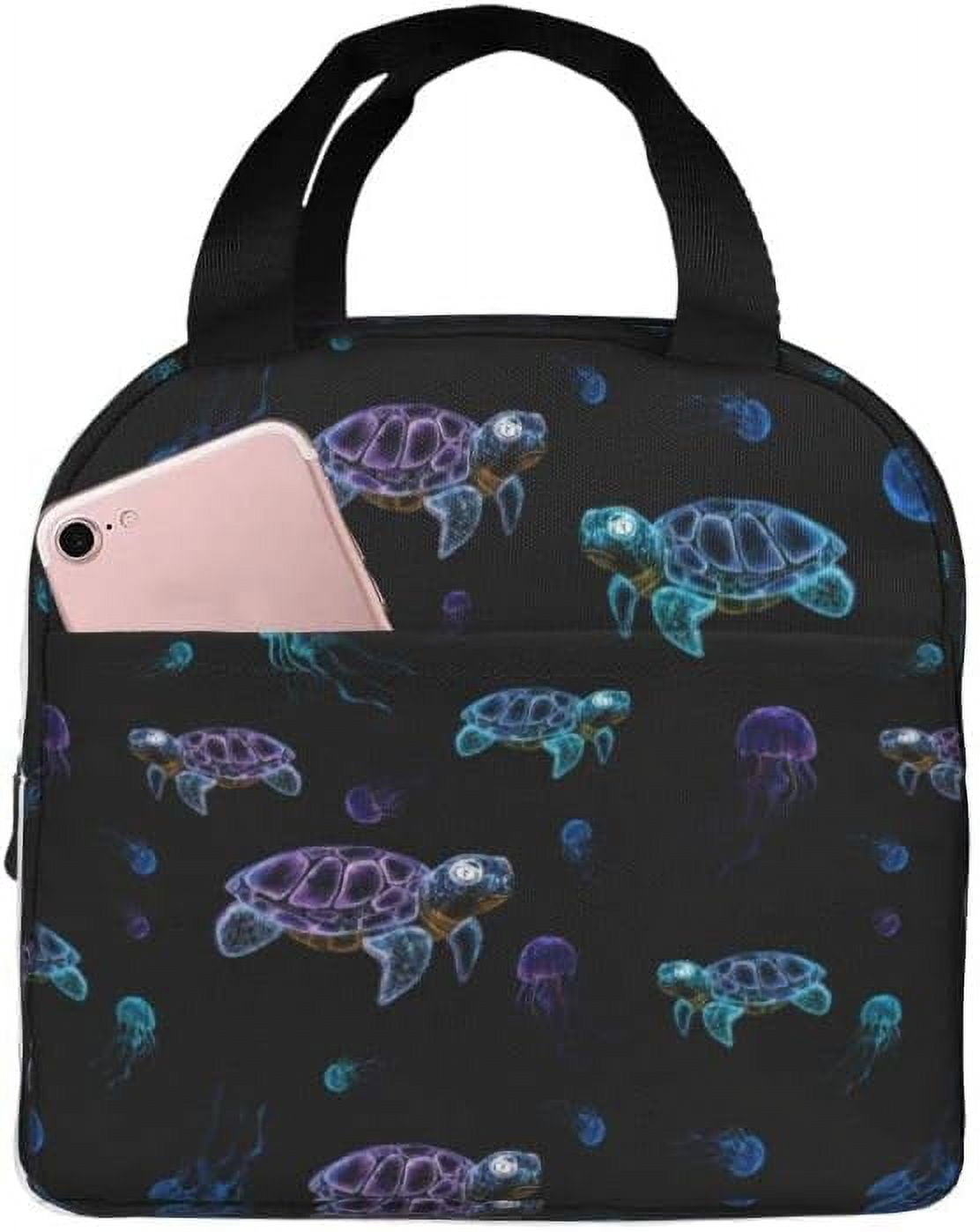 Baiyi Black Marble Lunch Bag Adult, Large Capacity Cute Insulated Lunch ...