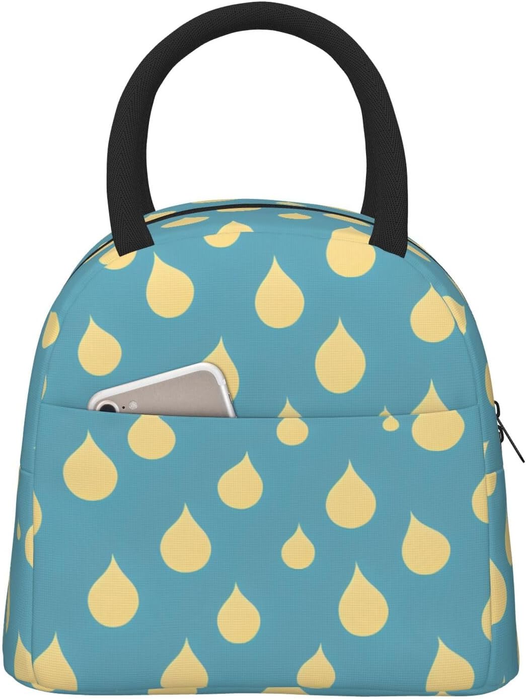 Baiyi Water-Drop Printed Pattern Lunch Bag Handbag Large Portable ...