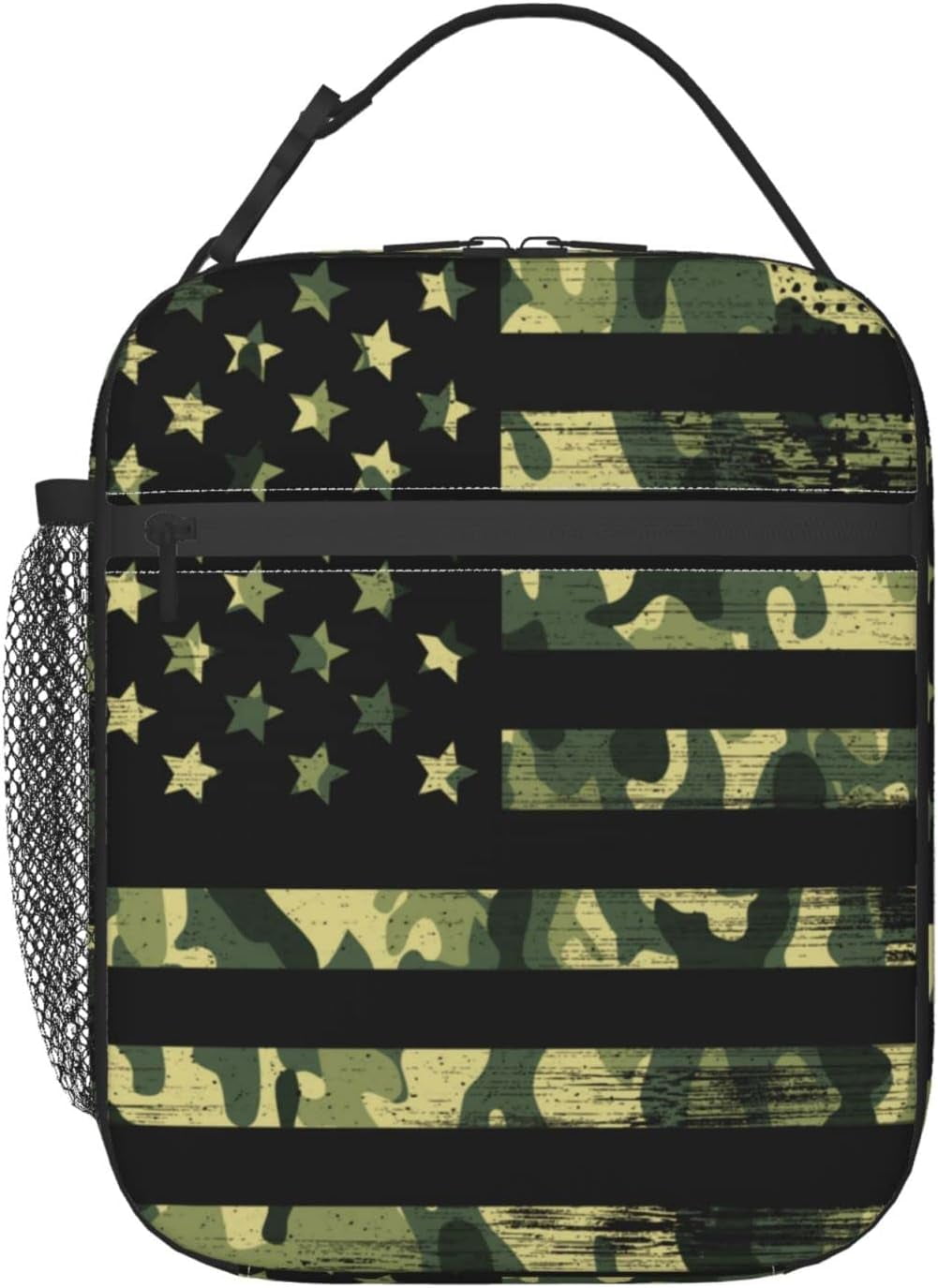 Baiyi boys lunch box,Deer Camo Camouflage American Flag Hunting ...