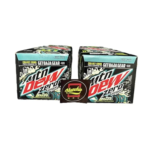 Baja Blast Tropical Lime -Munchie Box Reserve (Zero Sugar, Pack of (24) 12 Oz Cans - Walmart.com