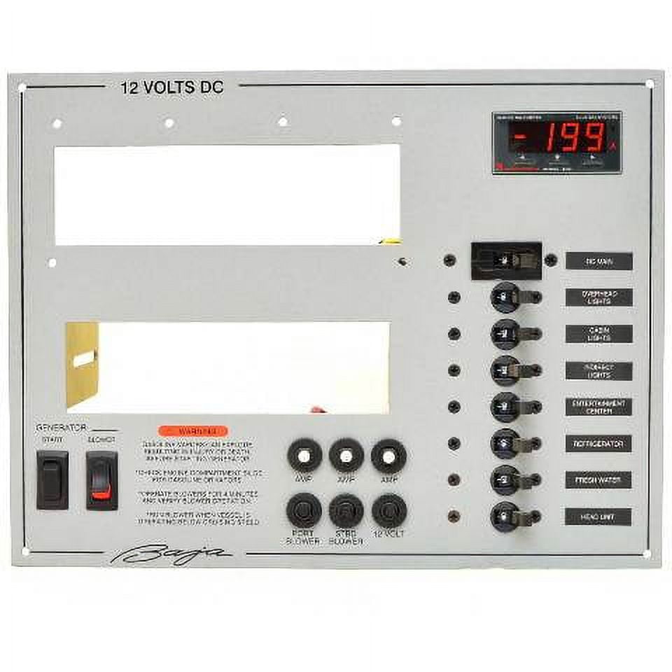 Baja Boat Circuit Breaker Panel 1878561 | 12V DC Aluminum - Walmart.com