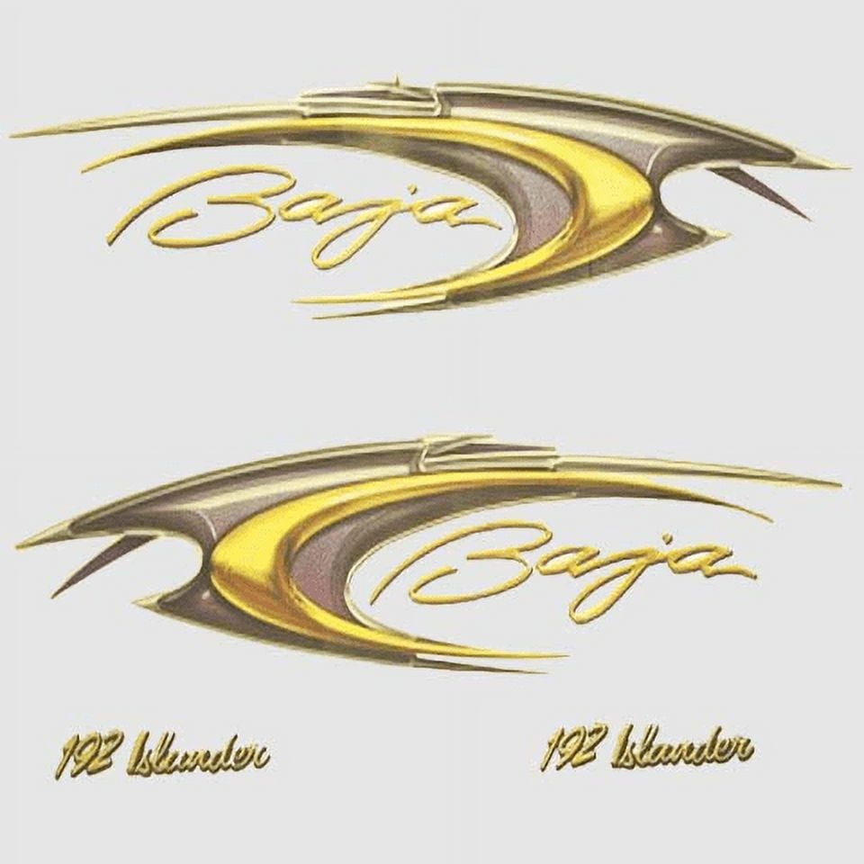 Baja Boat Decals | 192 Islander Yellow Stickers (Kit) - Walmart.com