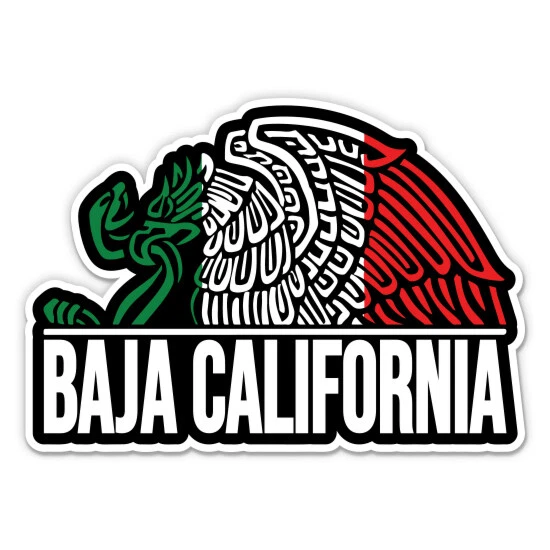 Baja California Mexico Mx Bandera Sticker Phone Decal Water Bottle ...