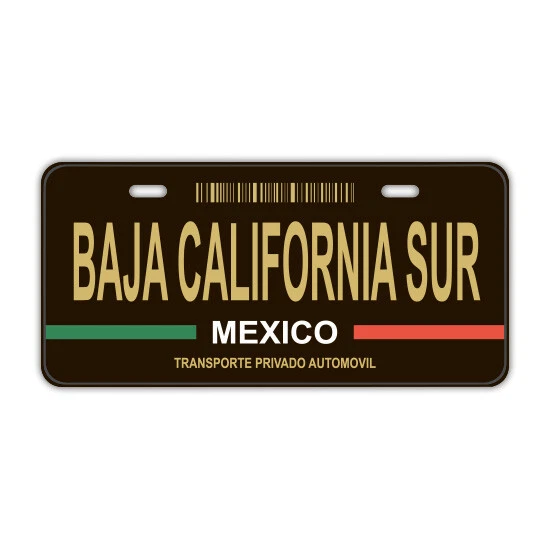Baja California Sur Me.Xi.Can License Plate Style Sticker Phone Decal ...