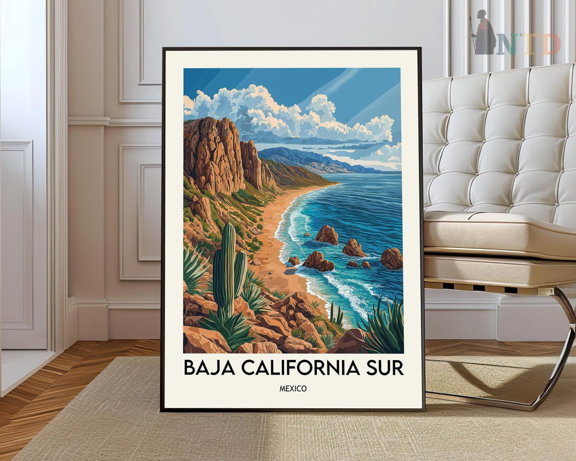 Baja California Sur Print Mexico, Baja California Surbaja California ...