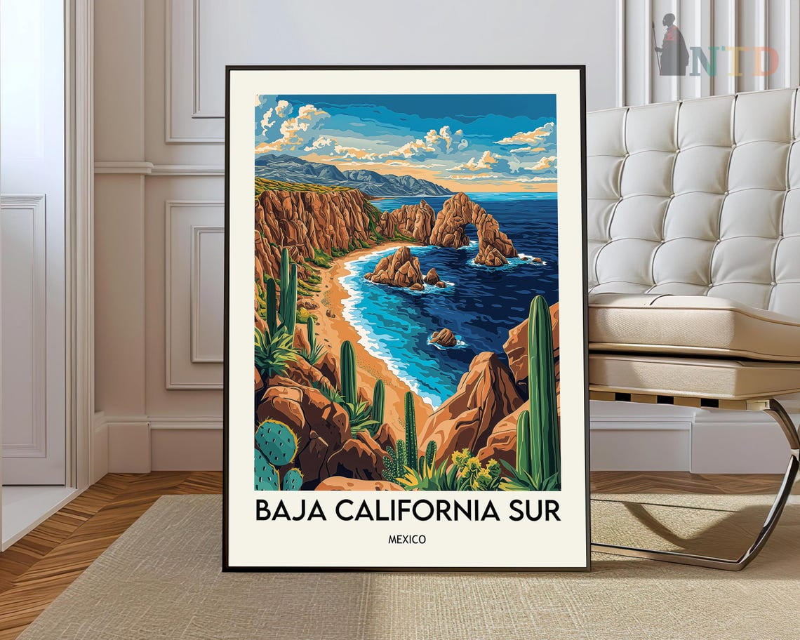 Baja California Sur Print Mexico, Baja California Surbaja California ...