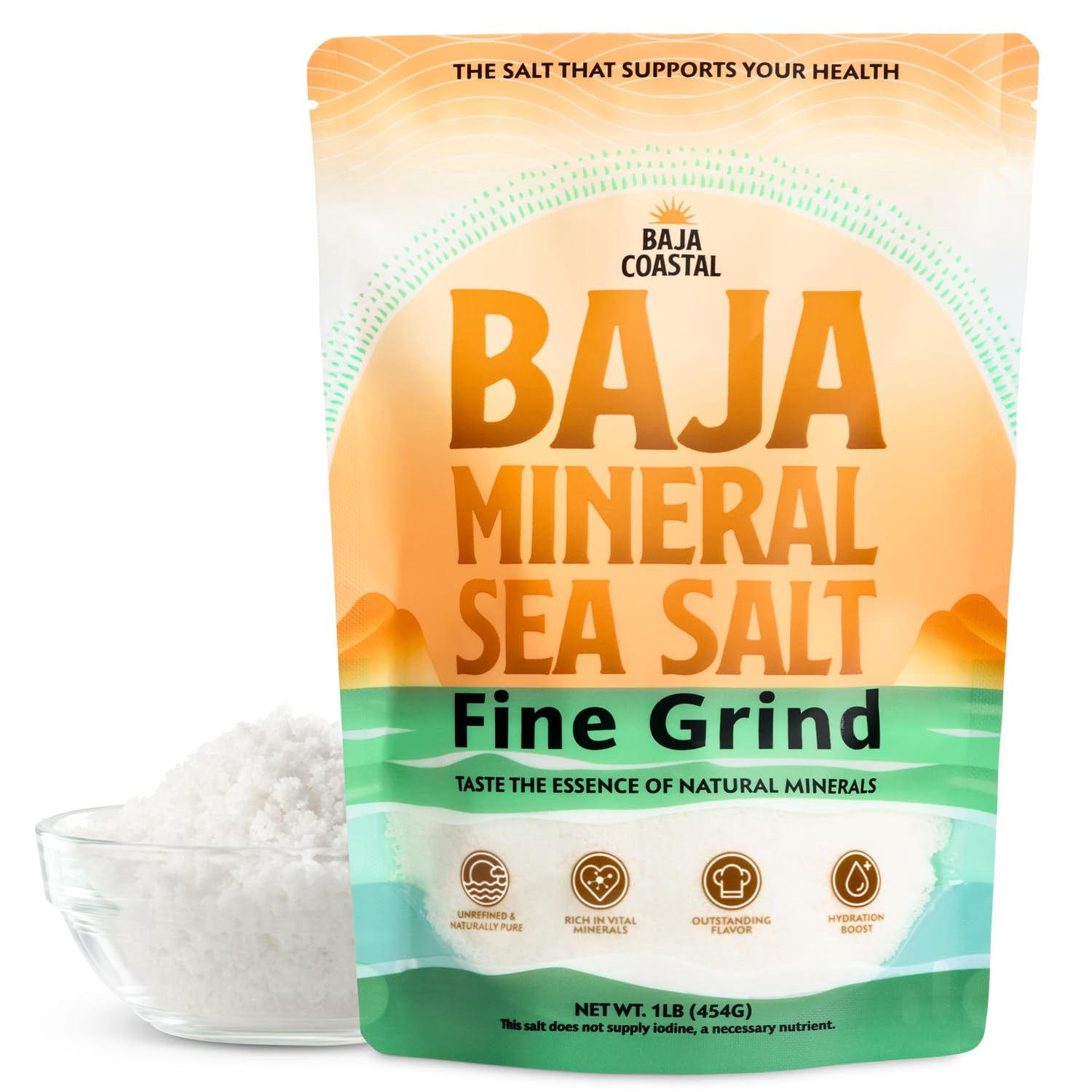 Baja Coastal - Baja Mineral MDA05 Sea Salt, Fine Grind, Essential ...