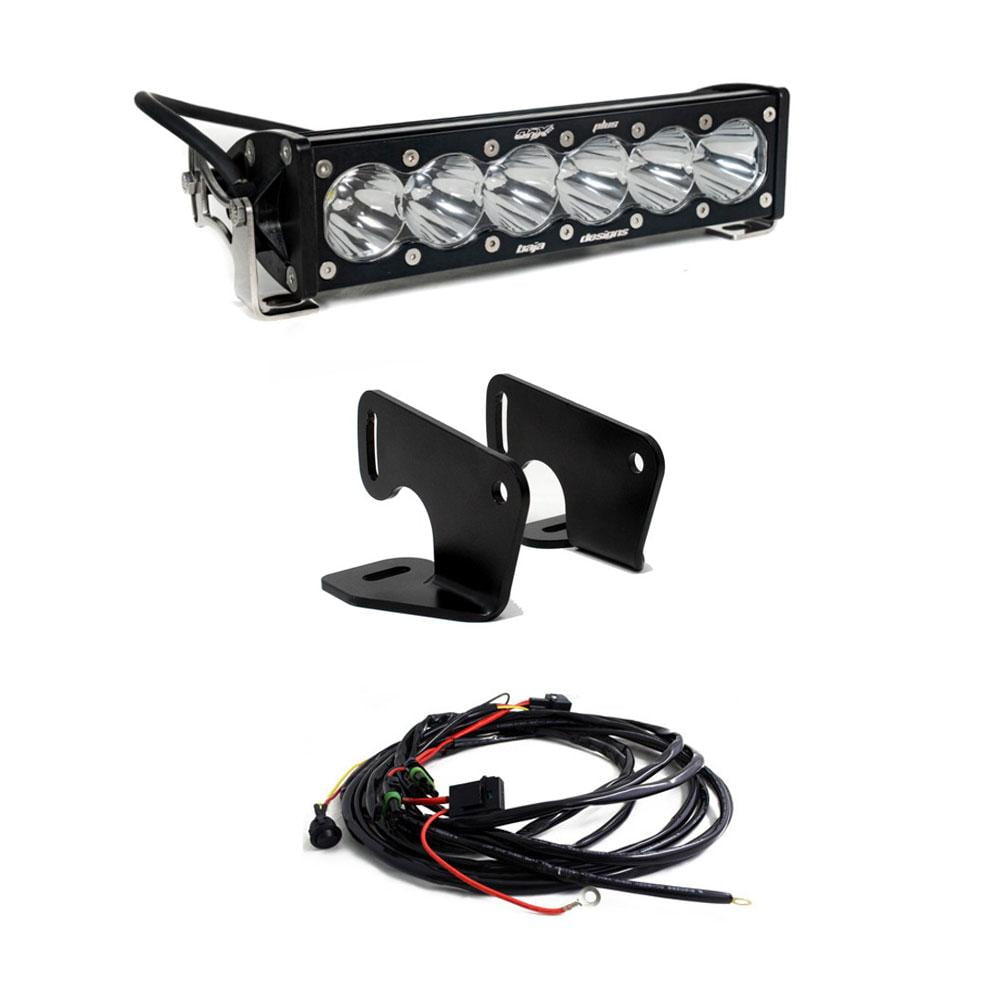Baja Designs 10" Clear LED Light Bar fits Polaris RZR Pro XP Hood Mount ...