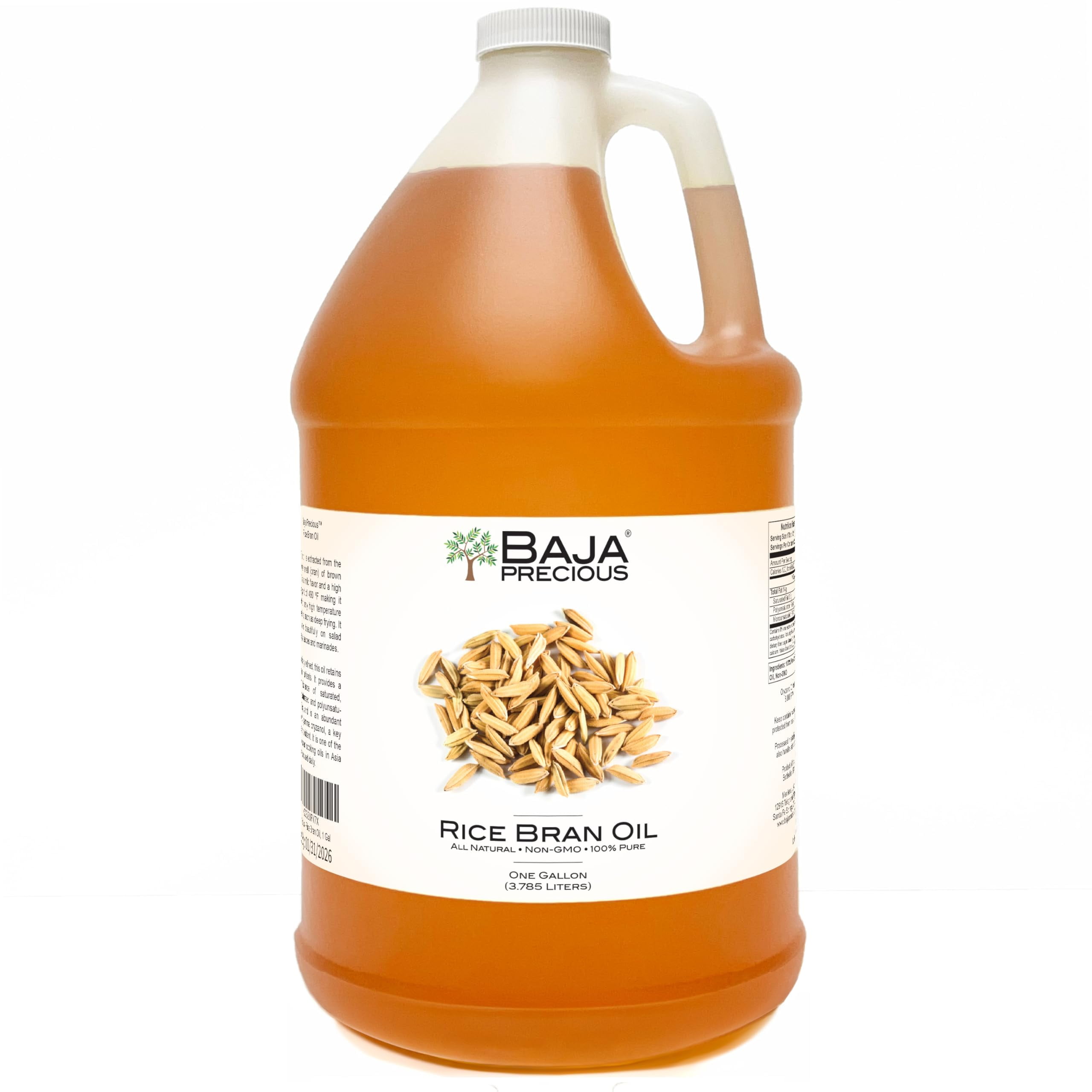 Baja Precious - Rice OKA4 Bran Oil, 1 Gallon - Walmart.com